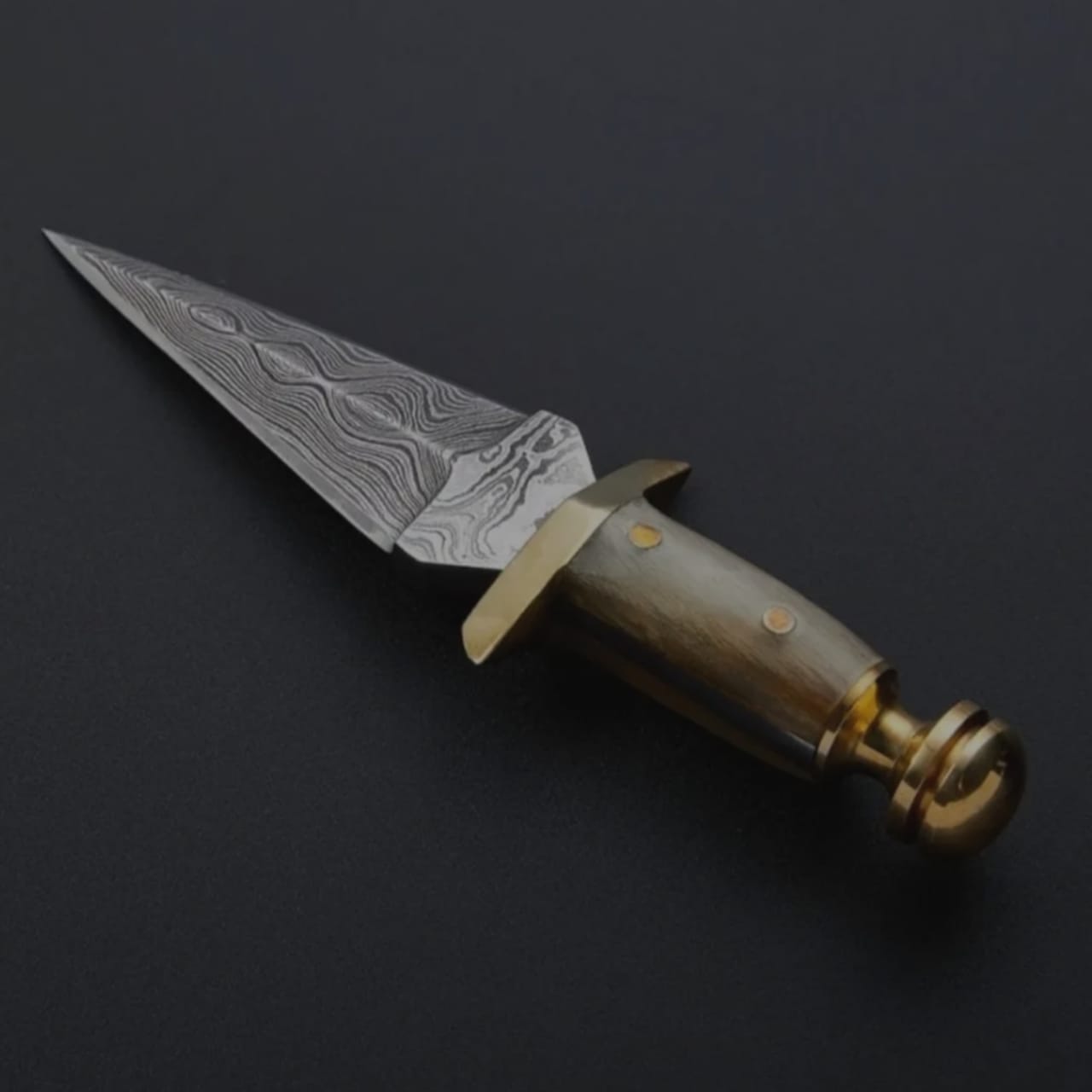 Custom Handmade Damascus Steel Hunting Mini Dagger Knife wit | Inspire ...