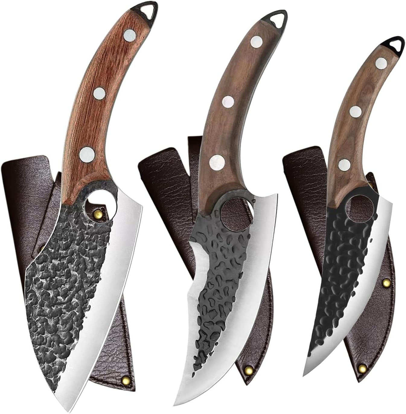 Handmade Forged Kitchen Knife 3 Pcs Professional Chef Knife | Inspire ...
