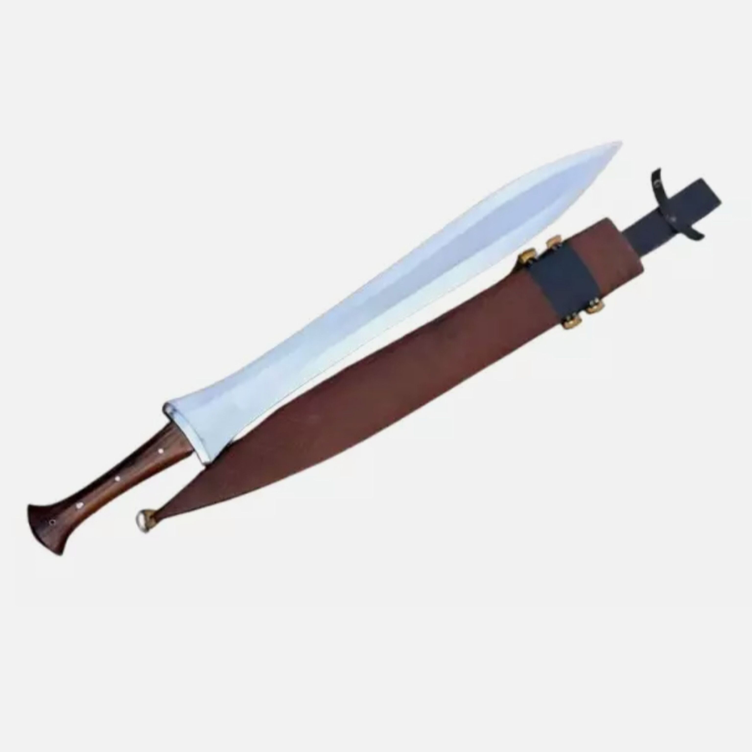 Custom Handmade Carbon Steel Greek Xiphos Hunting Sword-Hunt | Inspire Uplift