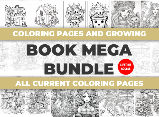 Coloring Pages Whole Shop Bundle Adults Coloring Book Bundle | Inspire ...