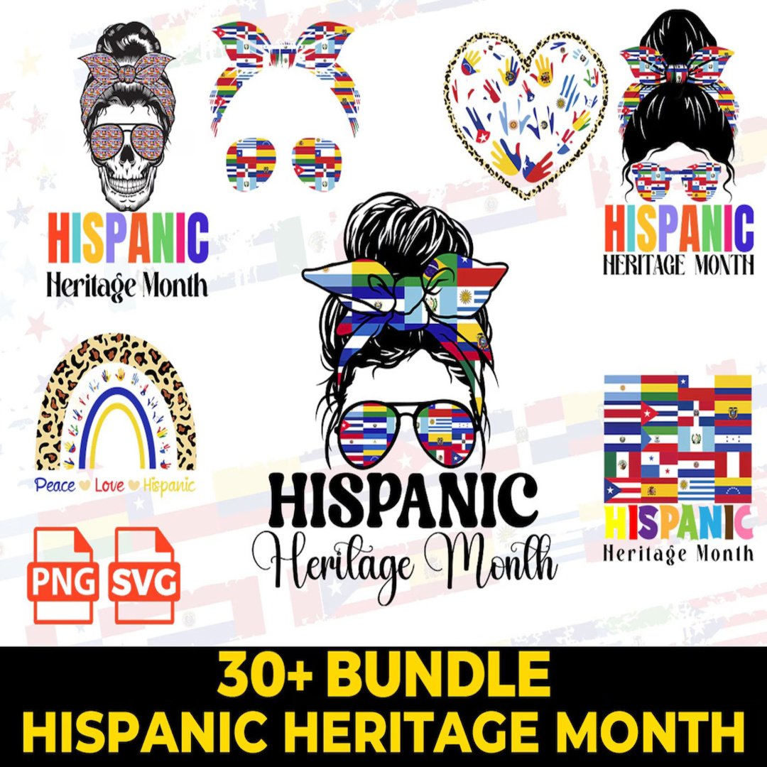 National Hispanic Heritage Month SVG Hispanic Heritage Month | Inspire ...