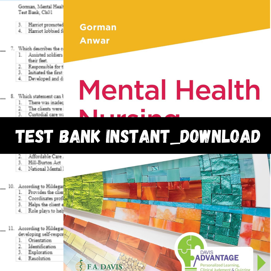 Test Bank for Mental Health Nursing, 6th Edition, Linda M. G | Inspire ...