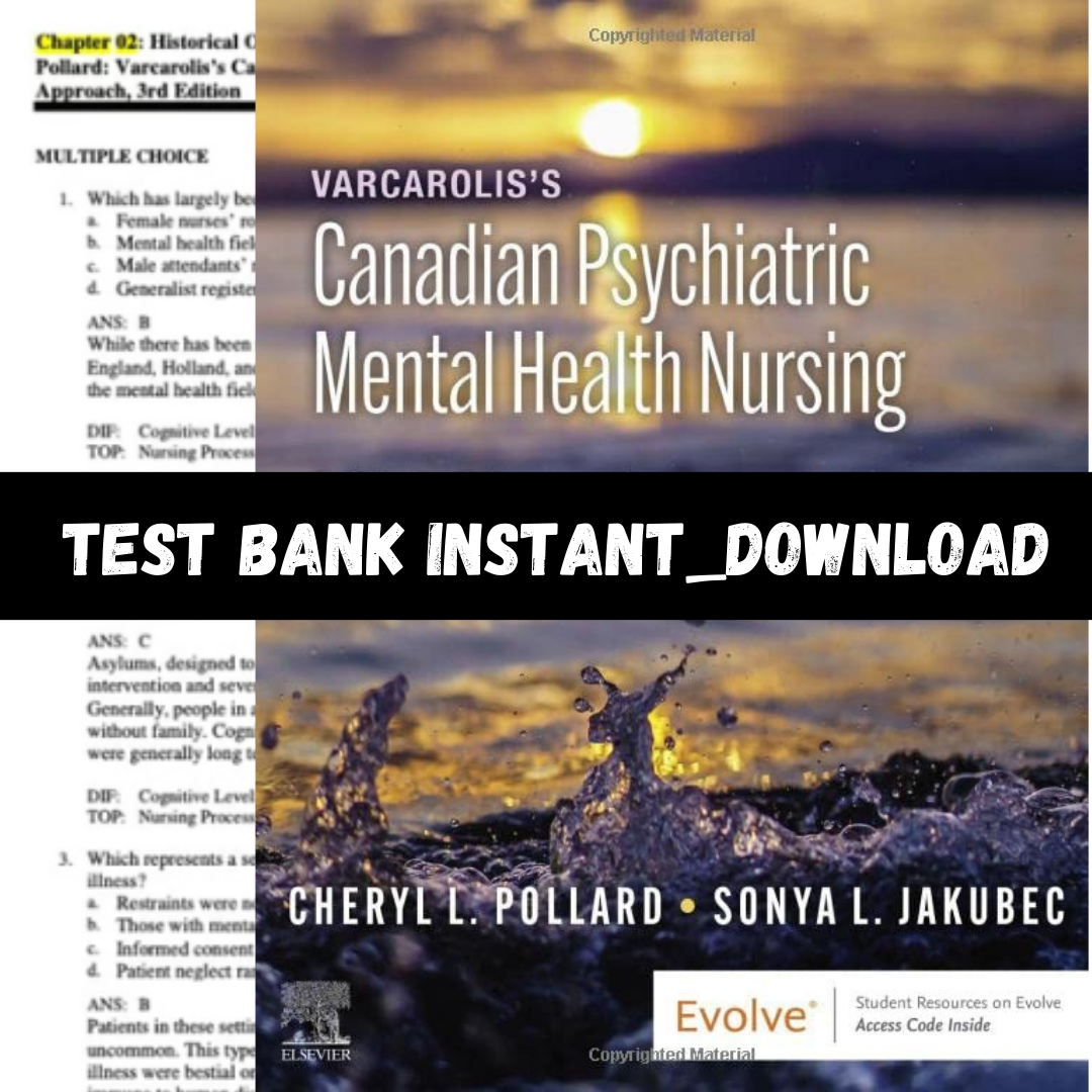 Test Bank for Varcarolis Canadian Psychiatric Mental Health | Inspire ...
