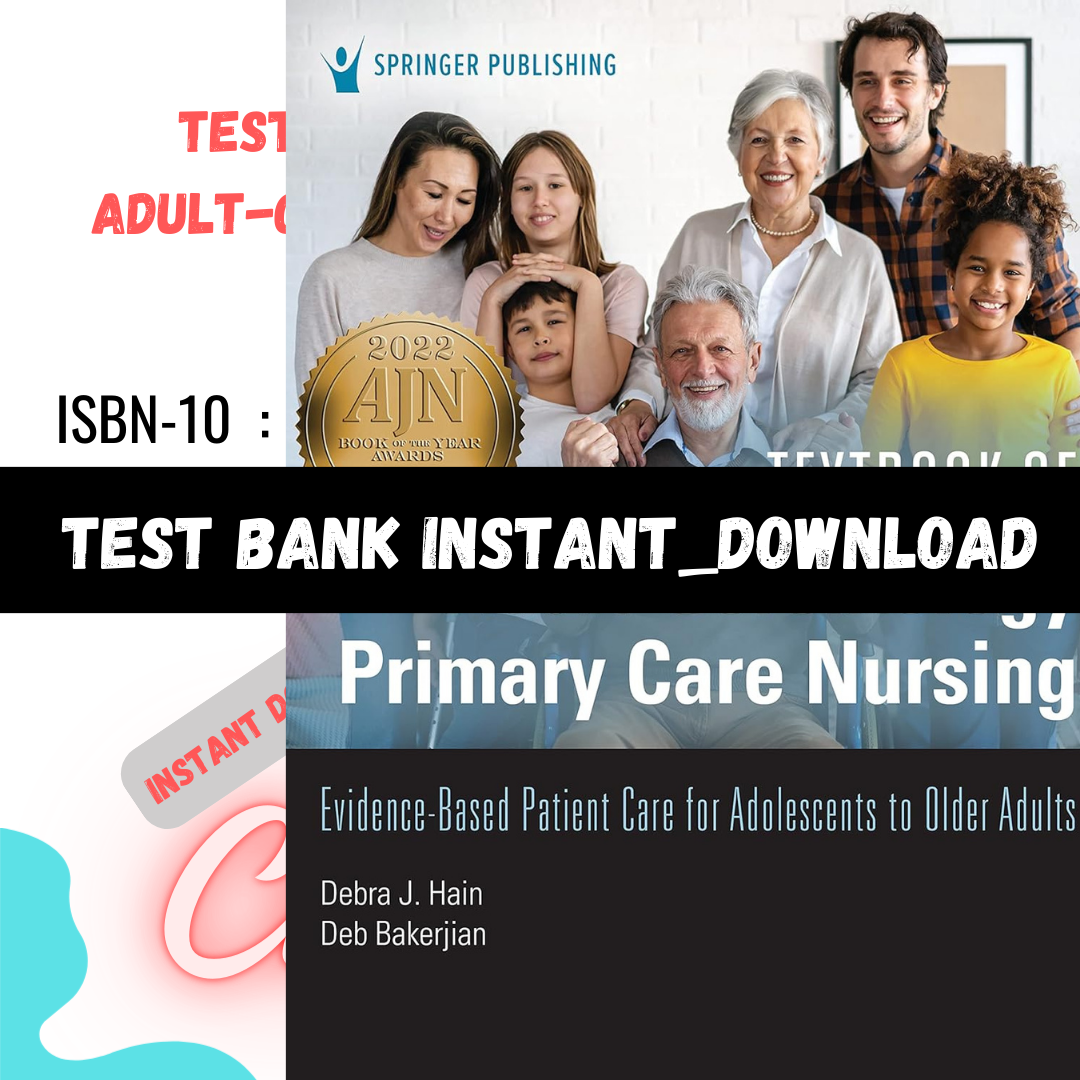 Test Bank for Textbook of Adult-Gerontology Primary Care Nur | Inspire ...