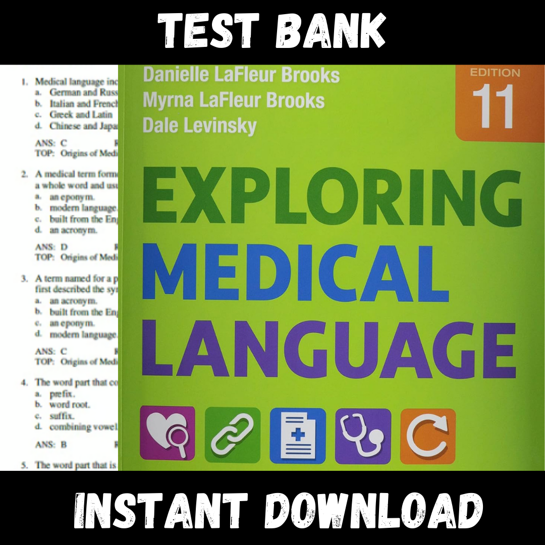 All Chapters Exploring Medical Language 11th Edition by Myrn - Inspire ...