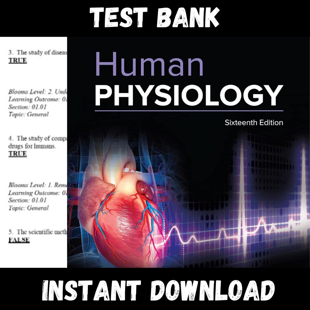 All Chapters Human Physiology 16th Edition By Stuart Ira Fox | Inspire ...