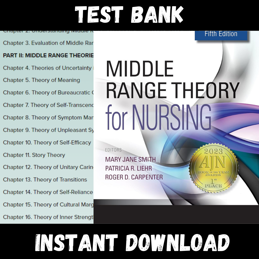 All Chapters Middle Range Theory for Nursing 5th Edition Smi | Inspire ...