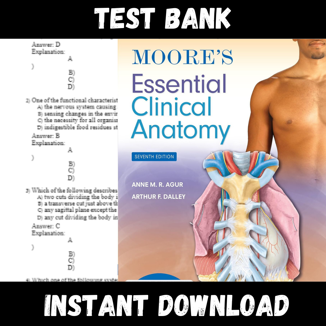 All Chapters Moore's Essential Clinical Anatomy 7th Edition | Inspire ...
