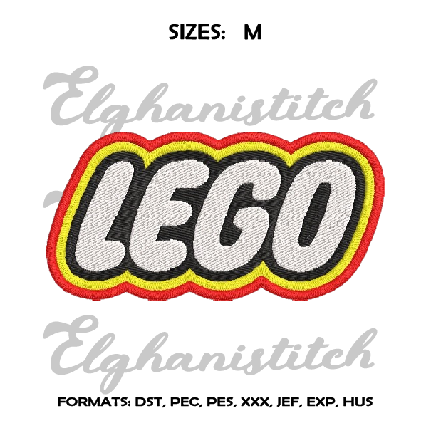 logo of lego Embroidery design file / embroidery design. Mac | Inspire ...