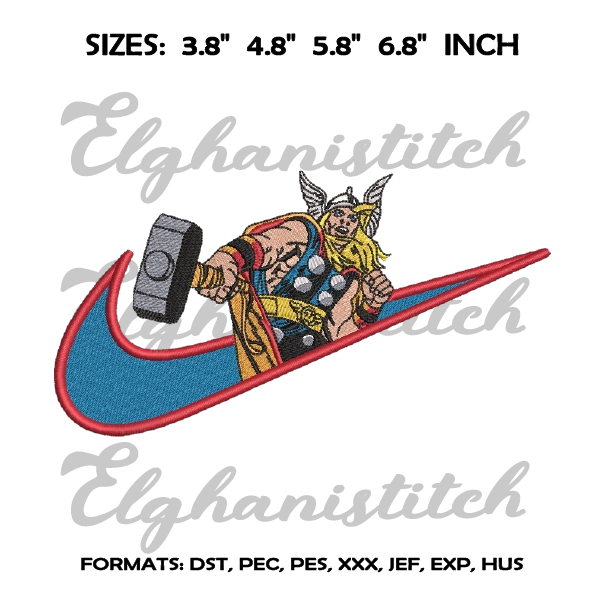 nike thor swoosh ,Embroidery design file / embroidery design | Inspire ...