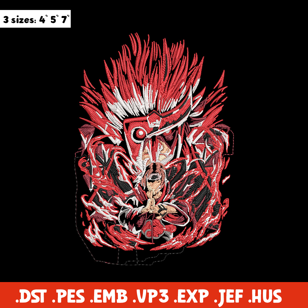 Itachi Poster Embroidery Design, Naruto Embroidery, Embroide - Inspire ...