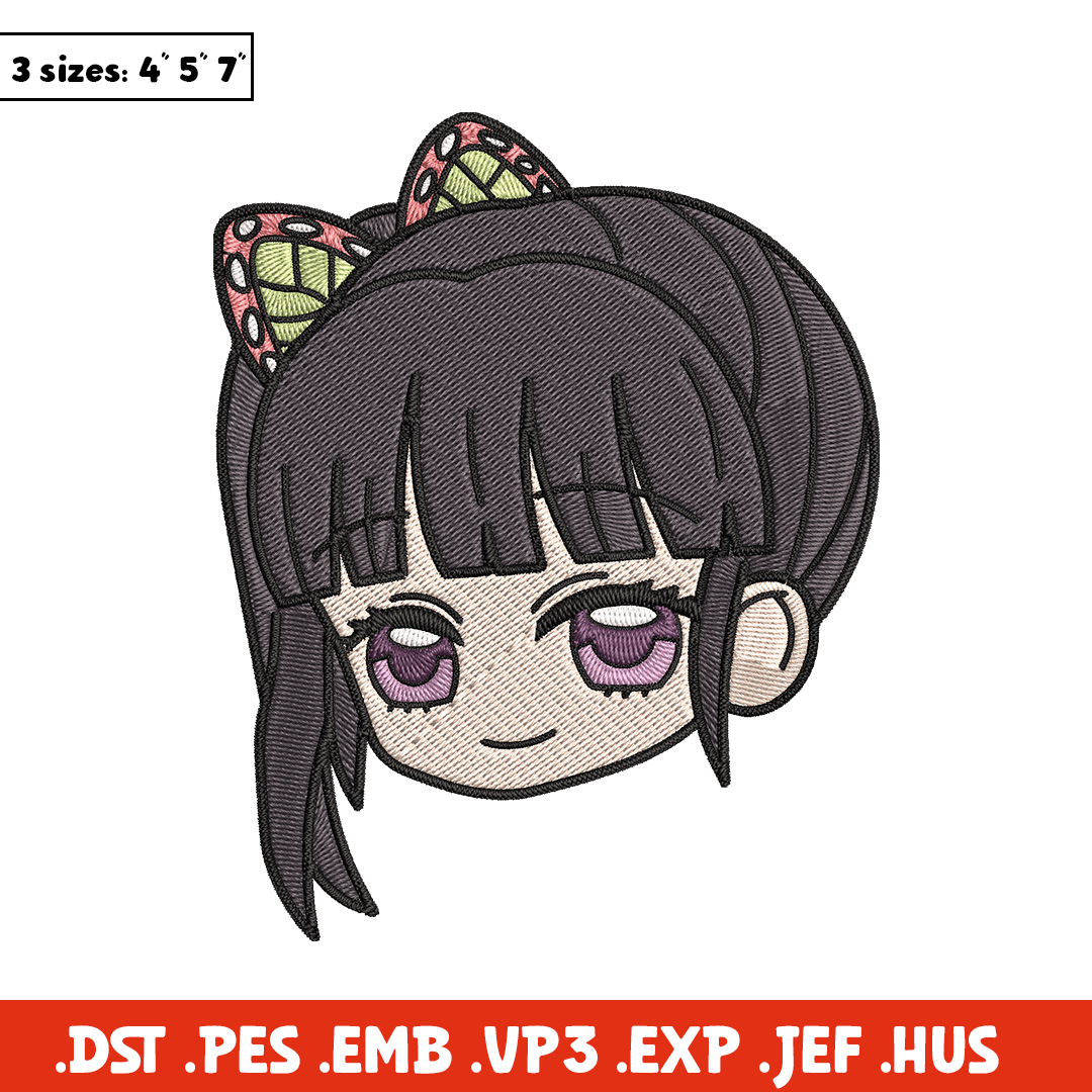 Kanao sticker Embroidery Design, Demon slayer Embroidery, Em - Inspire ...