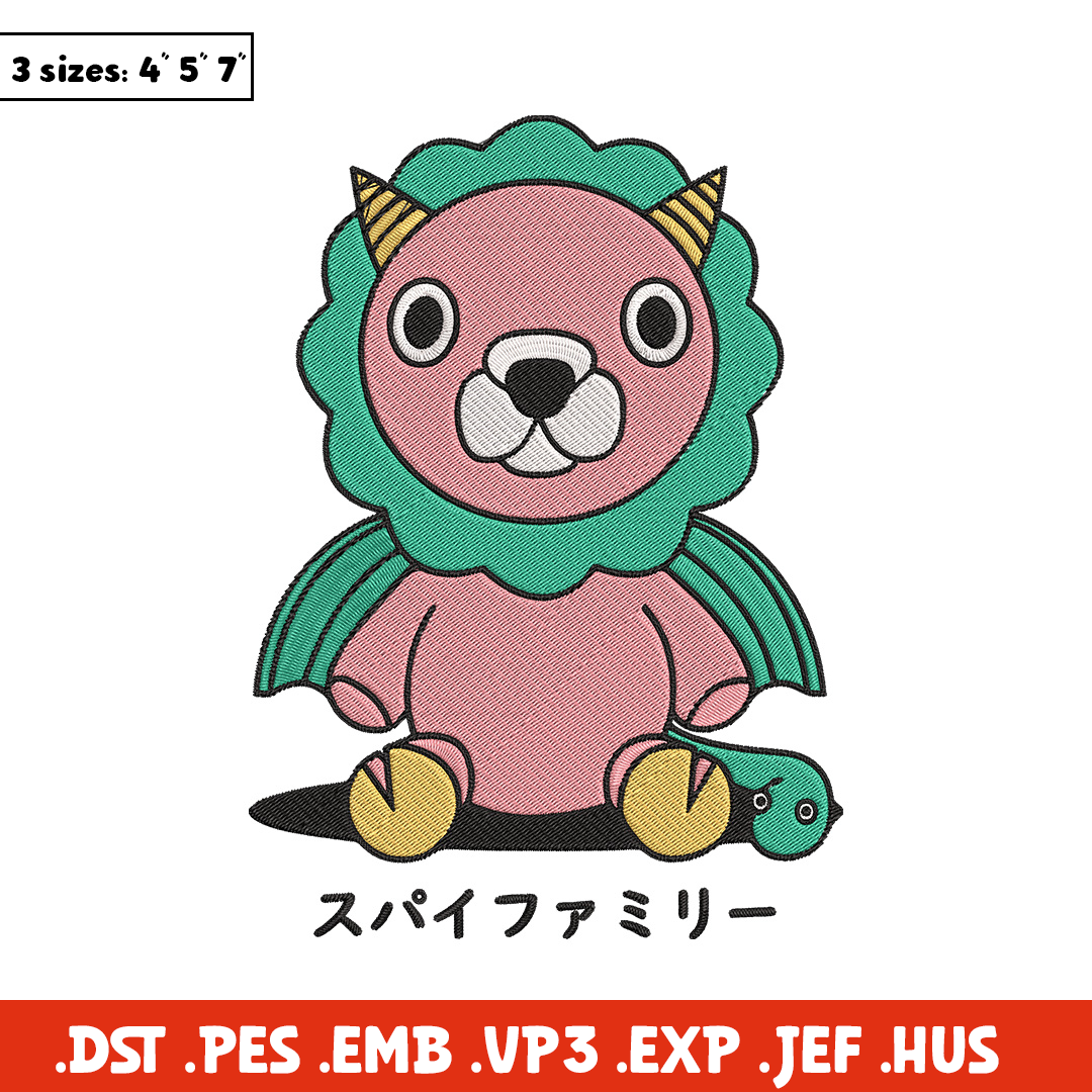 Mr Chimera Embroidery Design, Spy x family Embroidery, Embro | Inspire ...