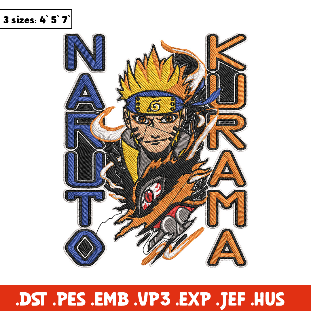 Naruto Poster Embroidery Design, Naruto Embroidery, Embroide - Inspire ...