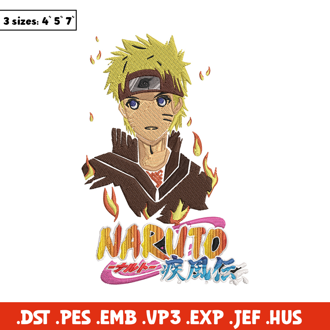 Naruto Poster Embroidery Design, Naruto Embroidery, Embroide - Inspire ...