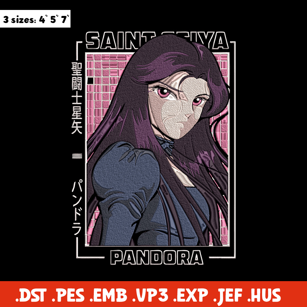 Pandora poster Embroidery Design, Saint Seiya Embroidery, Em - Inspire ...