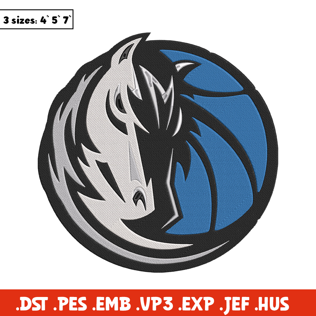 Dallas Mavericks logo embroidery design, NBA embroidery, Spo | Inspire ...