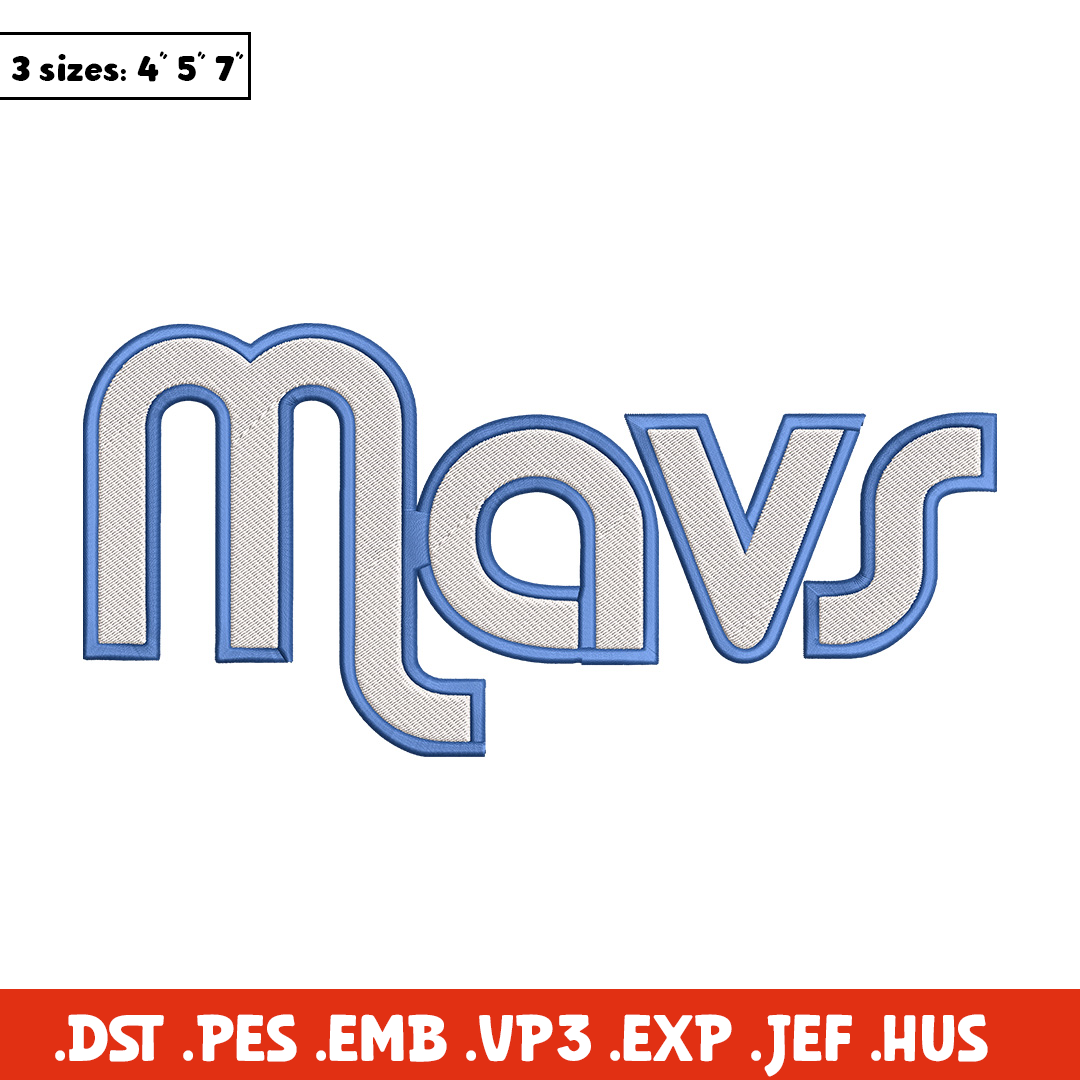 Dallas Mavericks logo embroidery design, NBA embroidery,Spor | Inspire ...