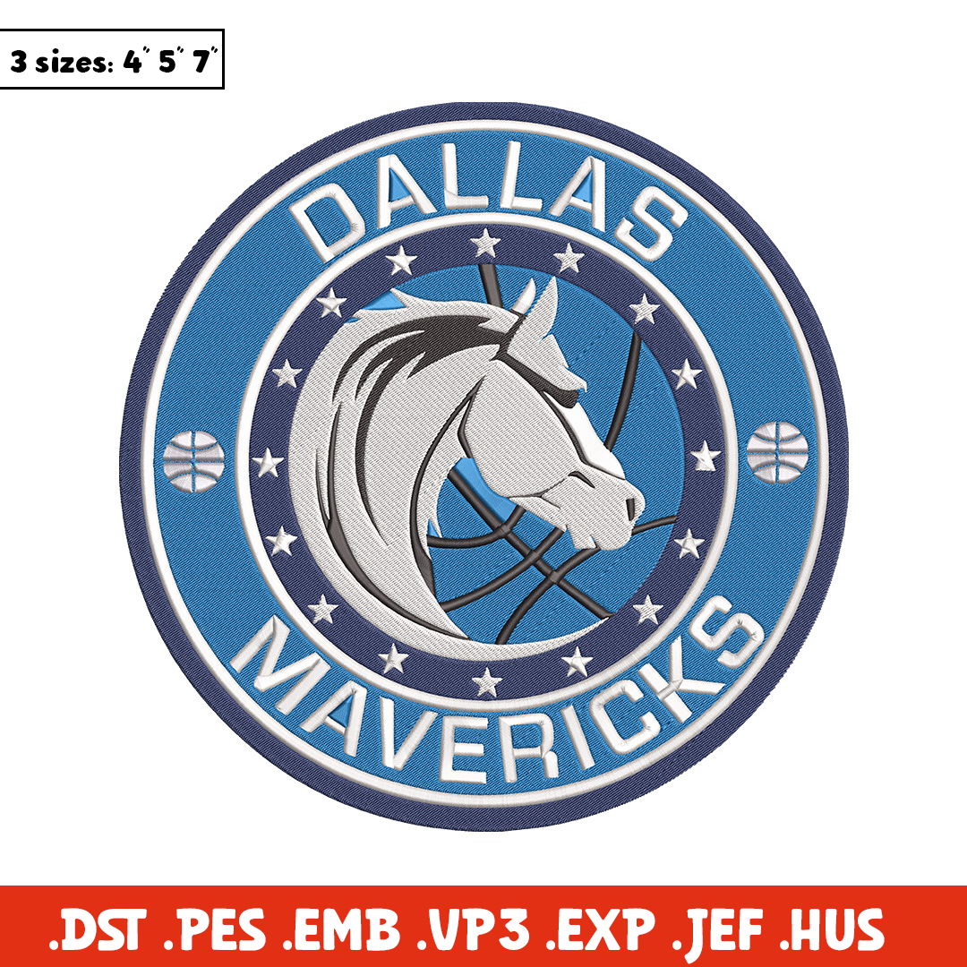 Dallas Mavericks logo embroidery design, NBA embroidery,Spor | Inspire ...