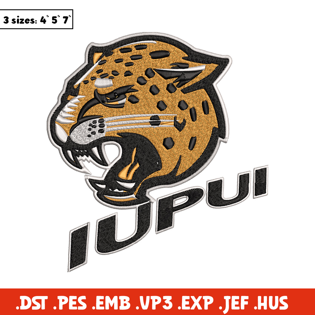 IUPUI Jaguars logo embroidery design, NCAA embroidery,Embroi - Inspire ...