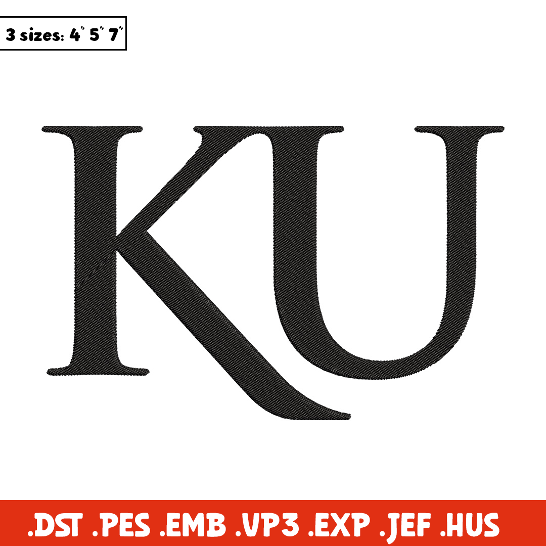 Kansas Jayhawks logo embroidery design, NCAA embroidery,Spor | Inspire ...