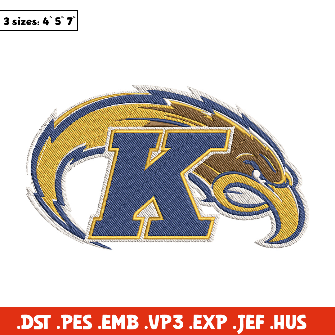 Kent State logo embroidery design, NCAA embroidery, Sport em | Inspire ...