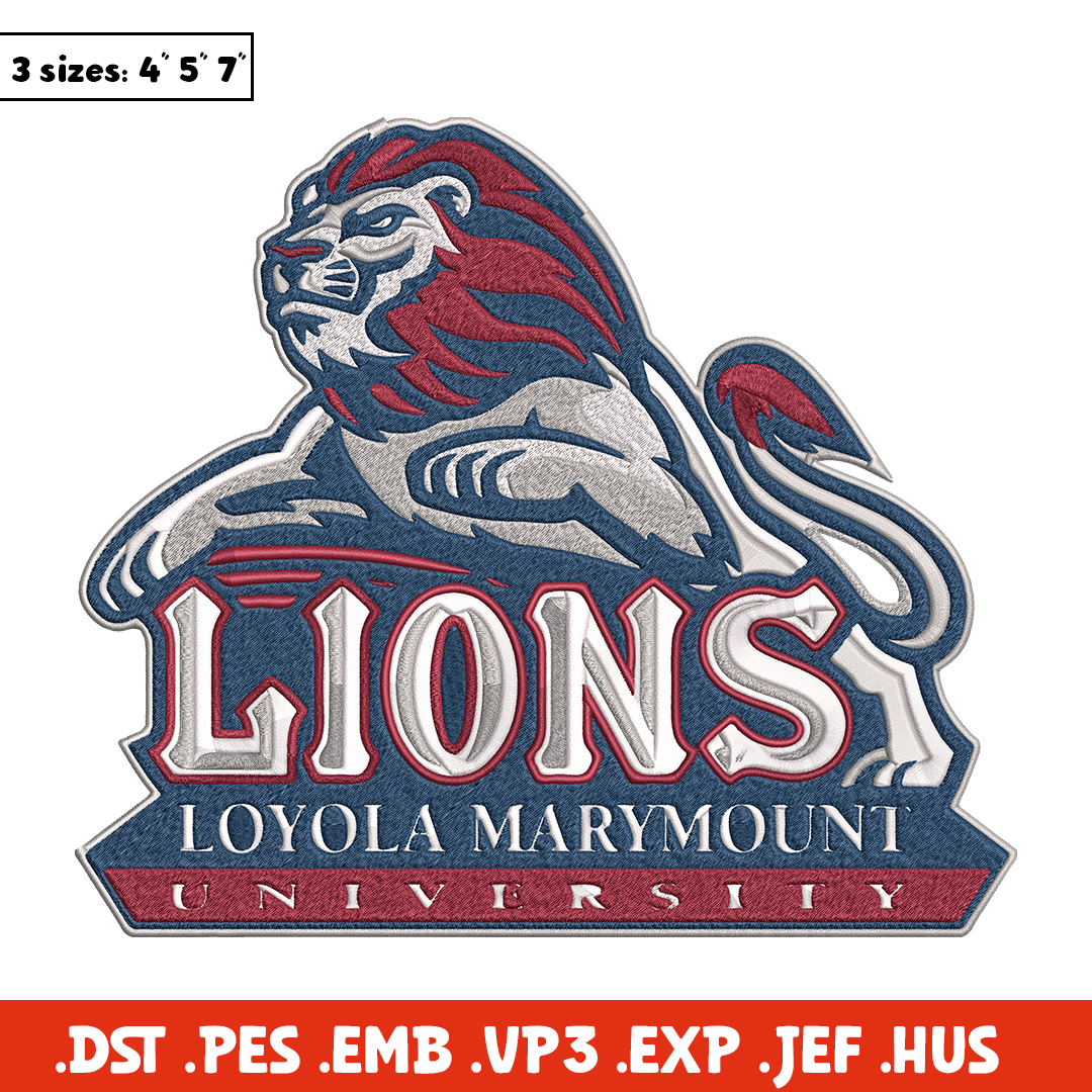 Loyola Marymount logo embroidery design, Sport embroidery, l | Inspire ...