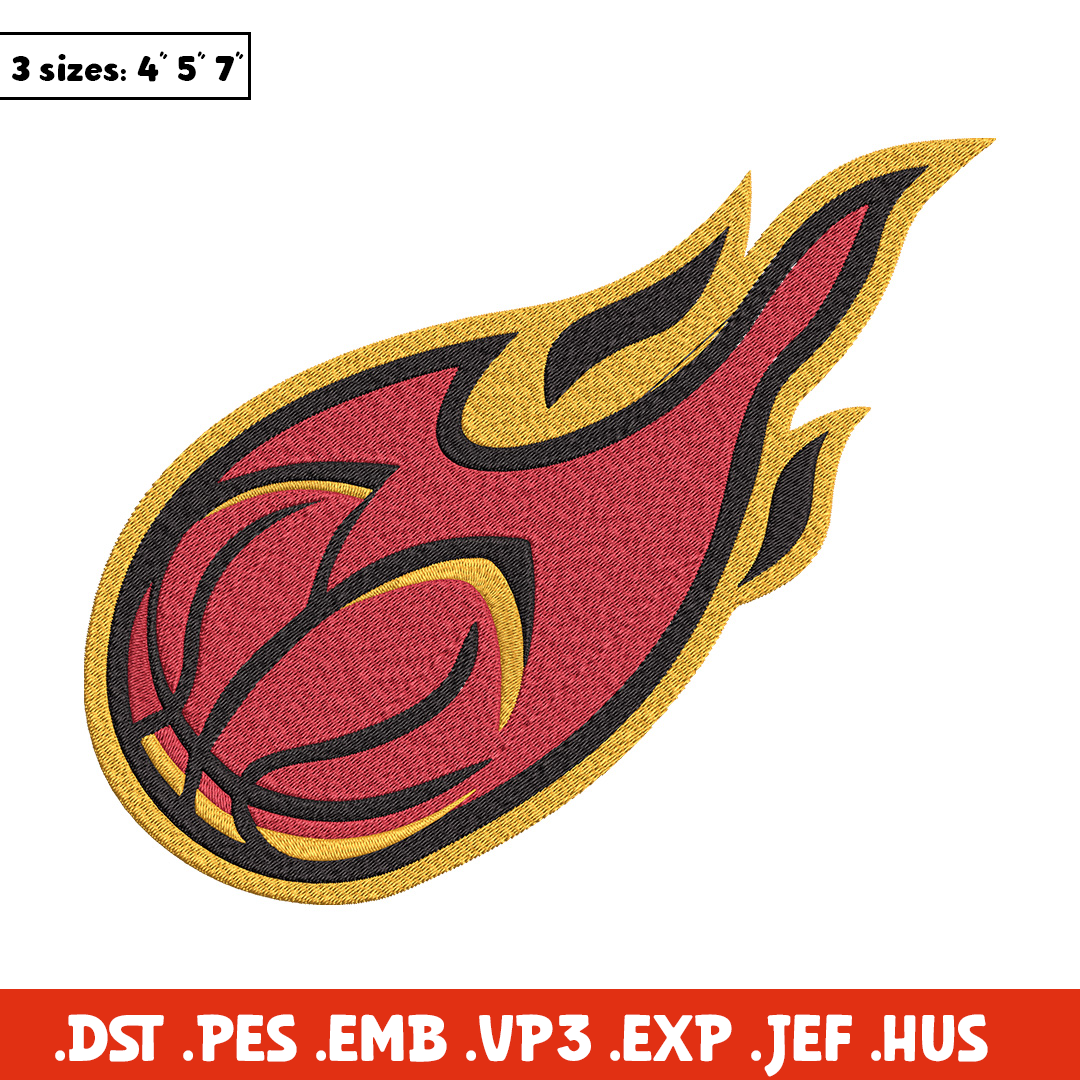 Miami Heat logo embroidery design, NBA embroidery,Sport embr | Inspire ...
