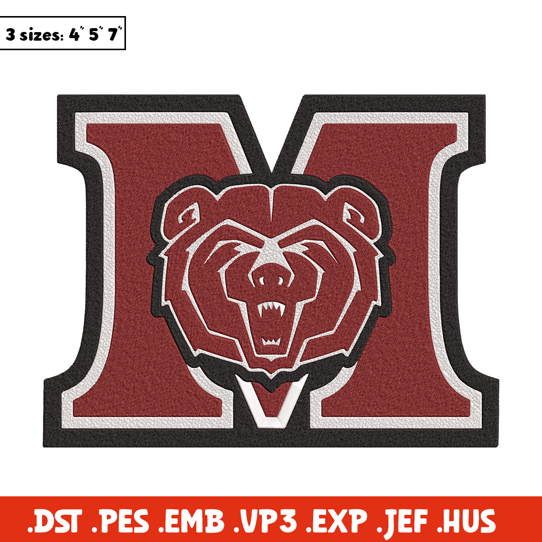 Missouri State logo embroidery design, MLB embroidery, Embro - Inspire ...