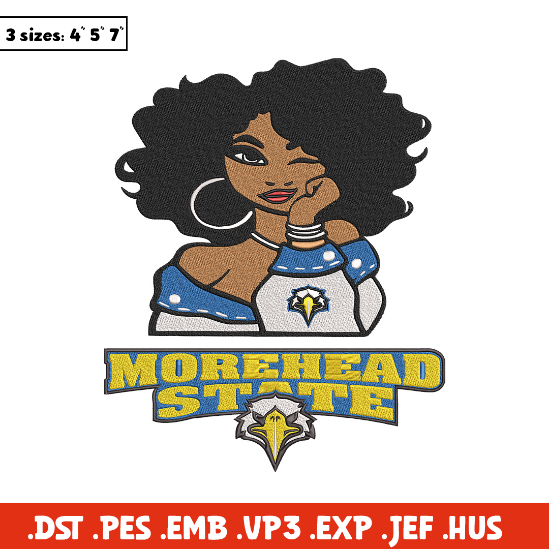 Morehead State girl embroidery design, NCAA embroidery, Embr - Inspire ...