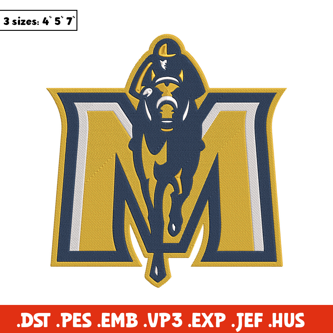 Murray State Racers logo embroidery design, NCAA embroidery, | Inspire ...