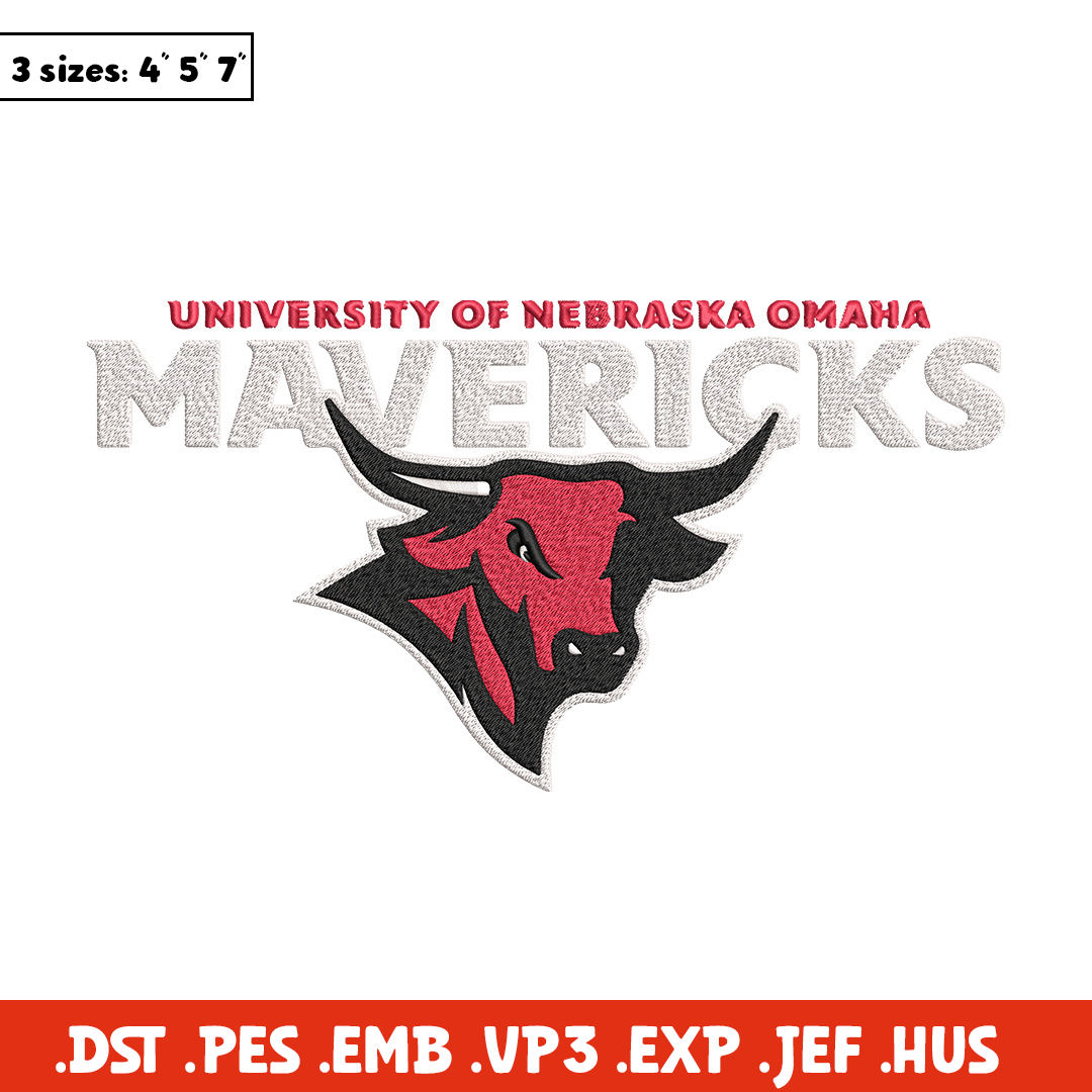 Nebraska Omaha logo embroidery design, Sport embroidery, log | Inspire ...