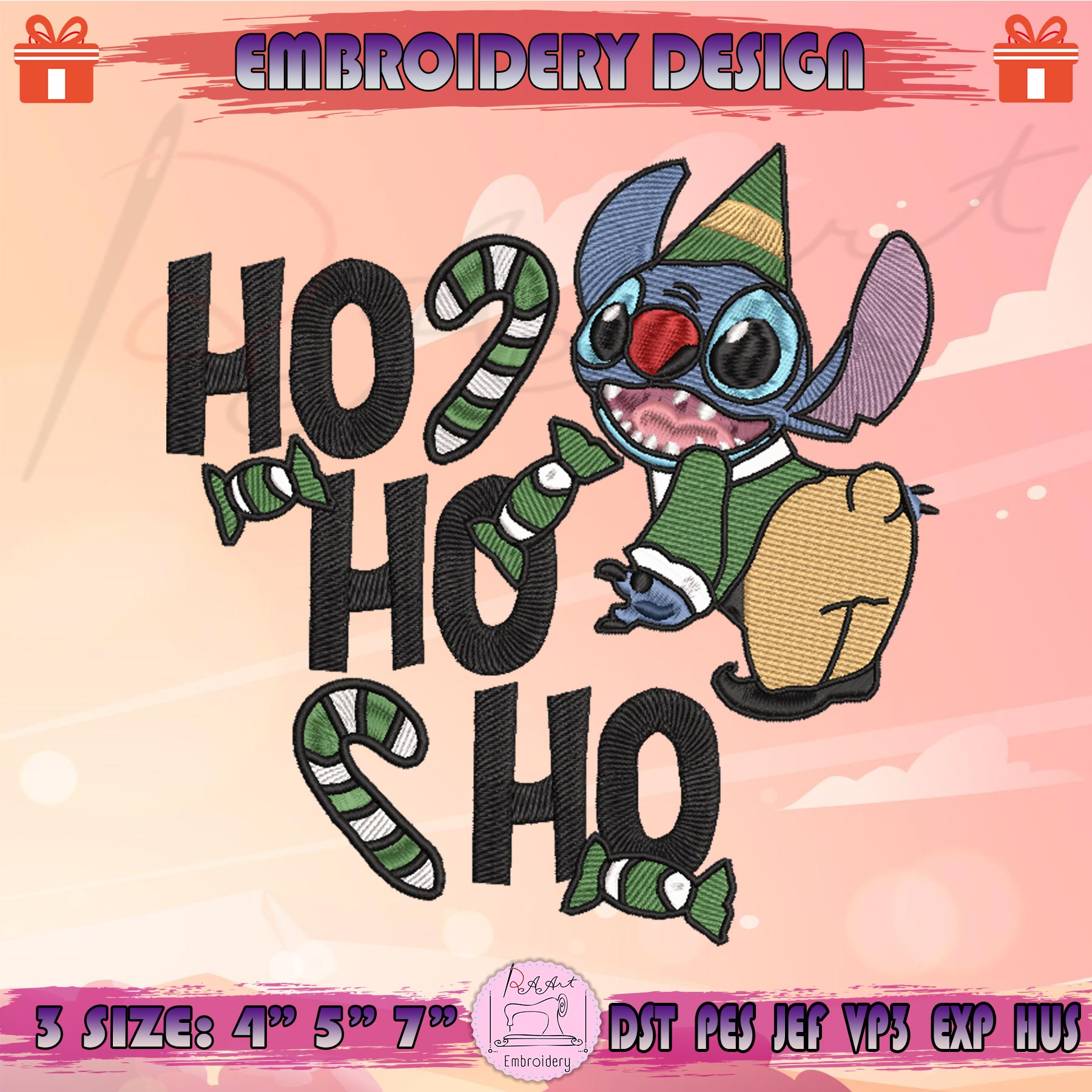 Christmas Stitch Embroidery Design, Elf Stitch Embroidery, S | Inspire ...