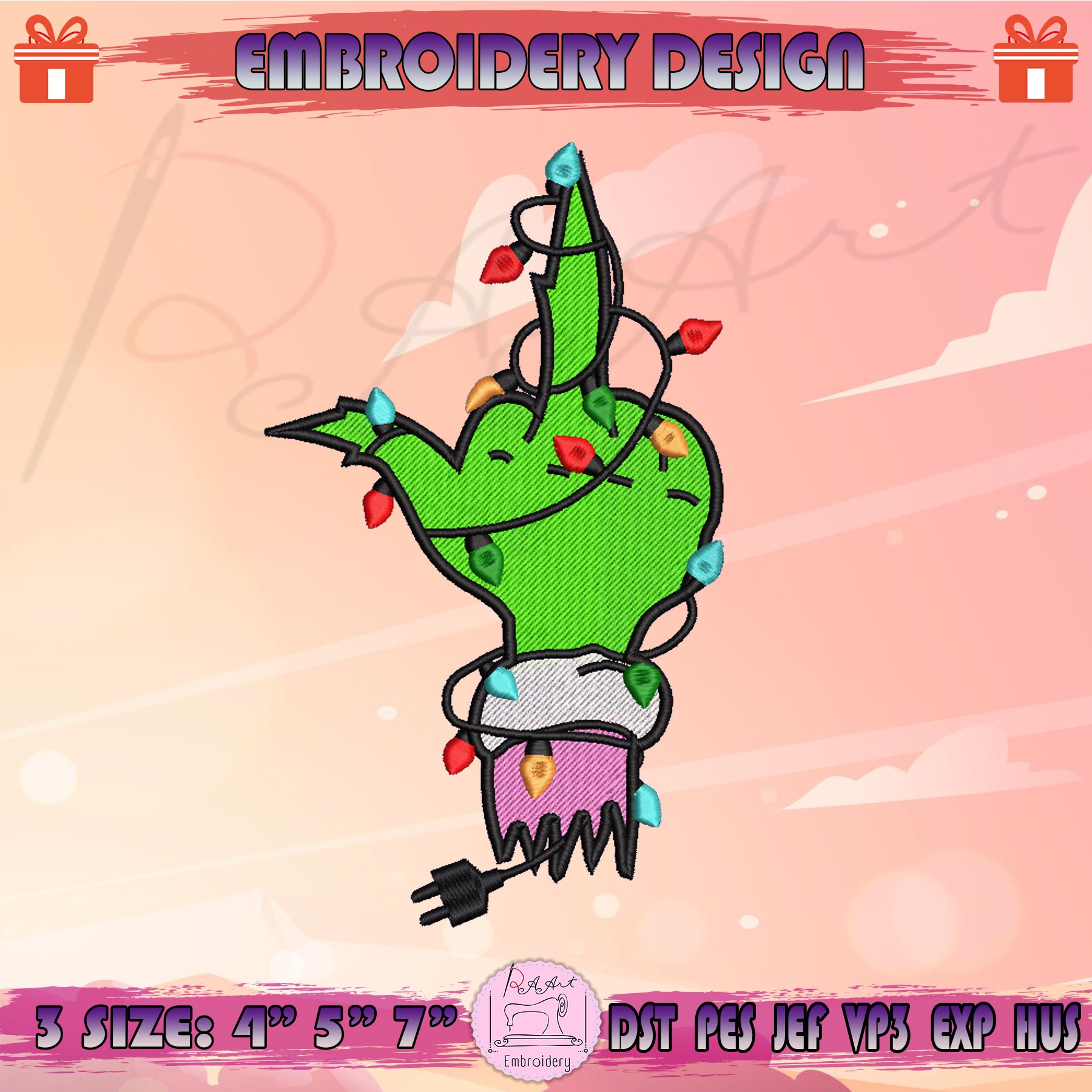 Grinch Middle Finger Embroidery Design, Grinch Lights Embroi - Inspire ...