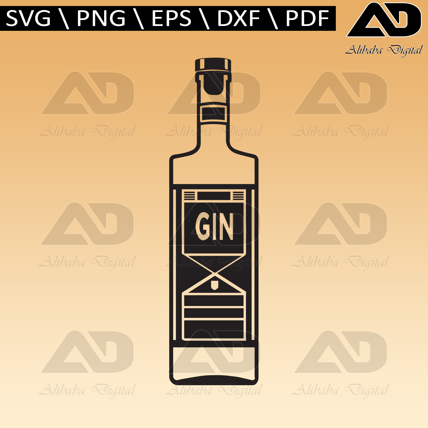 Gin Bottle SVG, Gin Svg, Alcohol Bottle Svg, Gin Clipart, Gi | Inspire ...