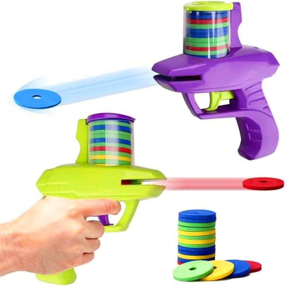 Kids Foam Disc Guns - Safe Outdoor Shooting Toy Set | Inspire Uplift