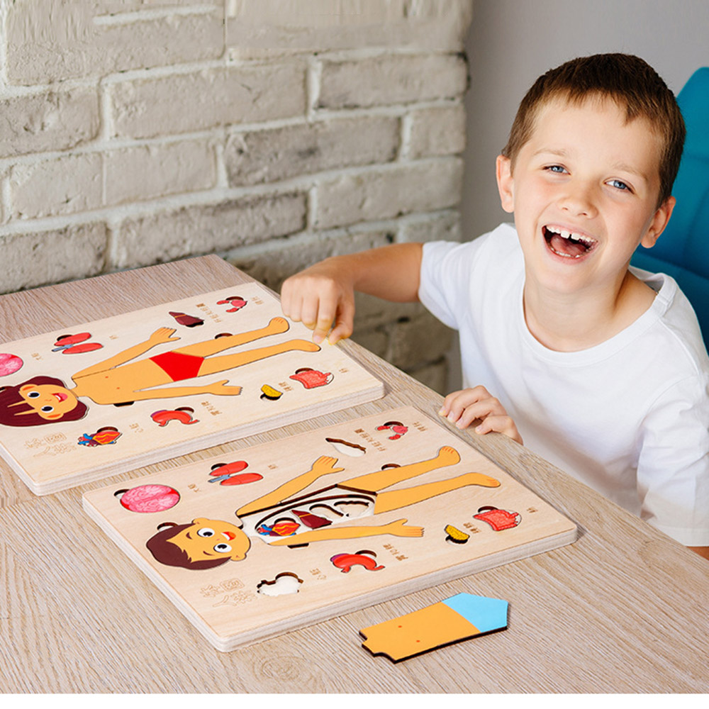 Montessori Human Body Puzzle Board for Toddlers | Inspire Uplift