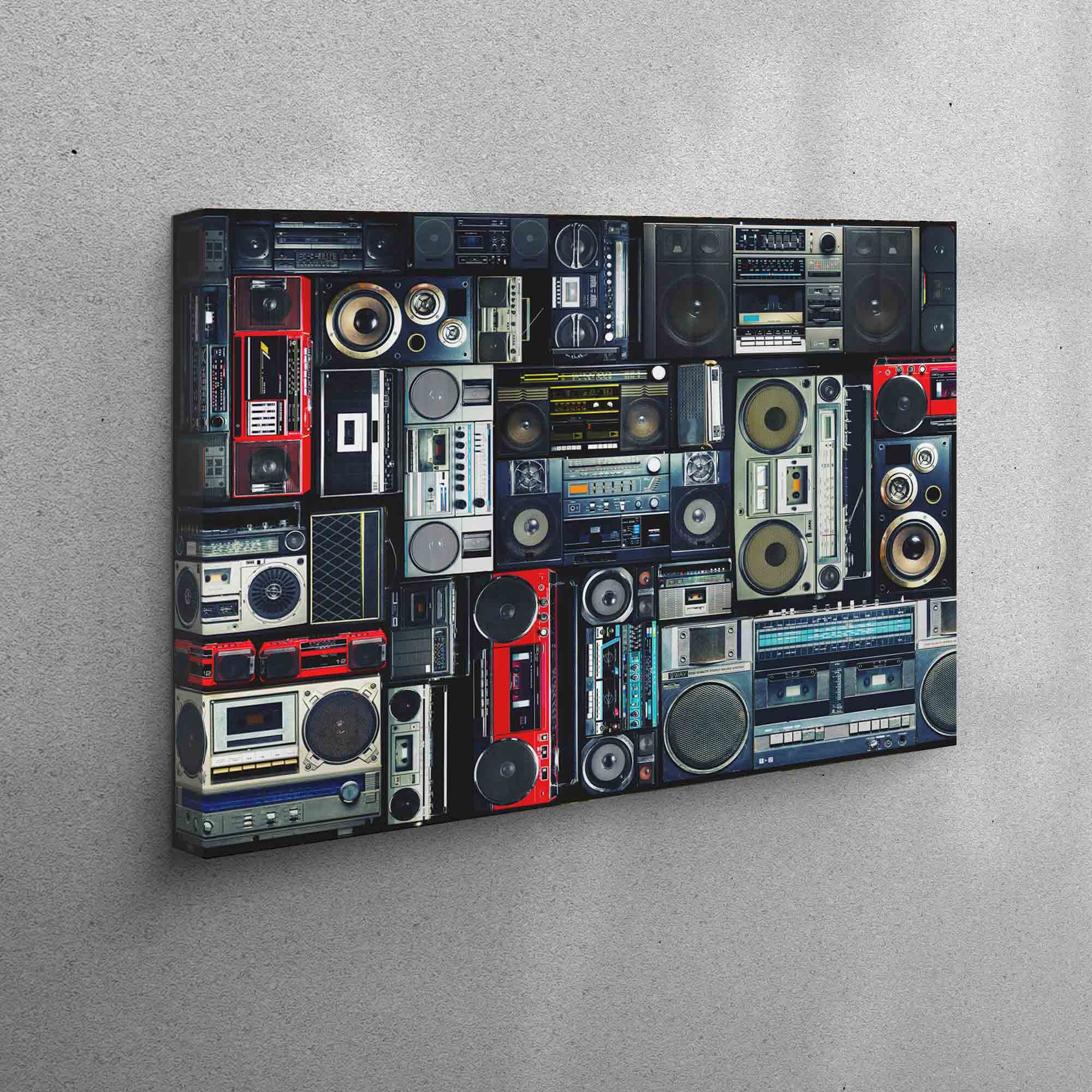 Boombox Wall Decor, Music Wall Decor, Boombox Art, Retro Aud | Inspire Uplift