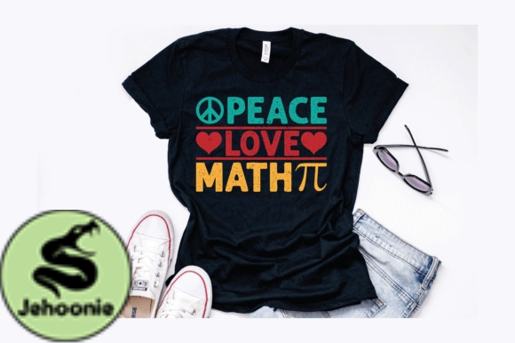 Peace Love Math Vintage Math Design | Inspire Uplift