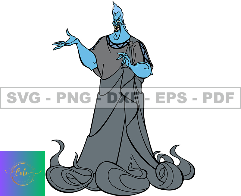 Hades, Hercules Disney Characters Svg, Cartoon Customs SVG, | Inspire ...