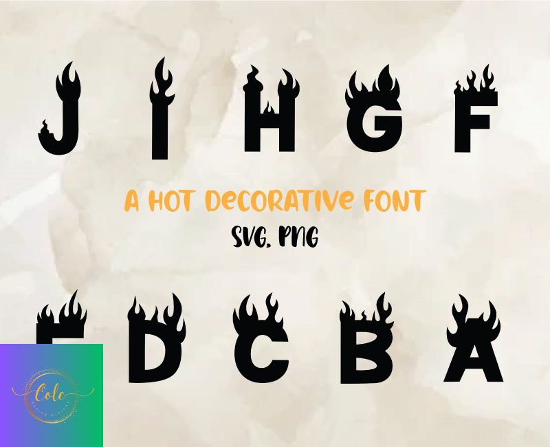 So Hot SVG PNG Font, Modern Font, Fonts For Cricut, Beauty F - Inspire ...