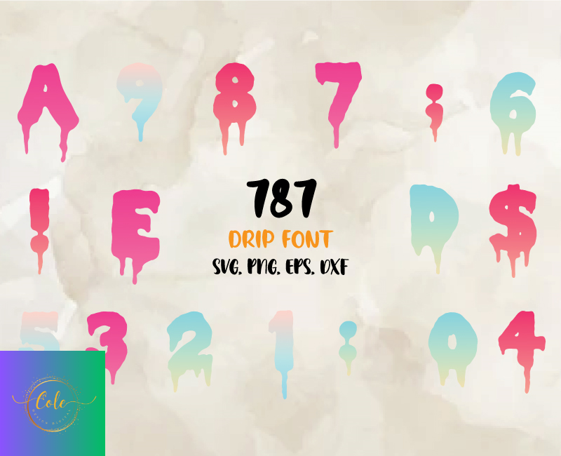 Drip Font Svg Png Pdf Dxf Alphabet, Modern Font, Fonts For C | Inspire ...