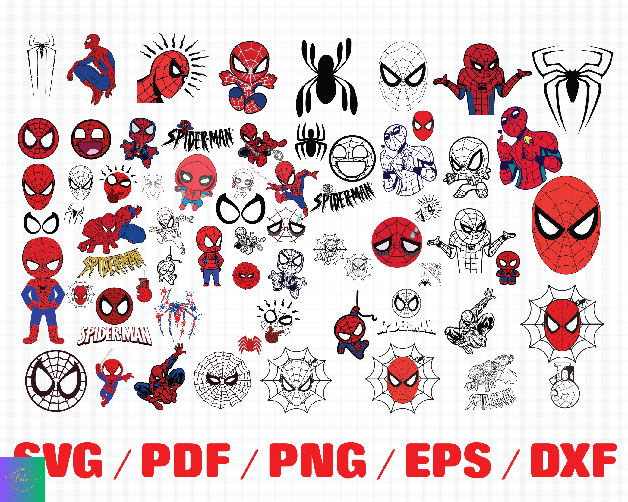 Spidermen Svg,Cartoon Svg, Bundle Cartoon Svg 122 - Inspire Uplift