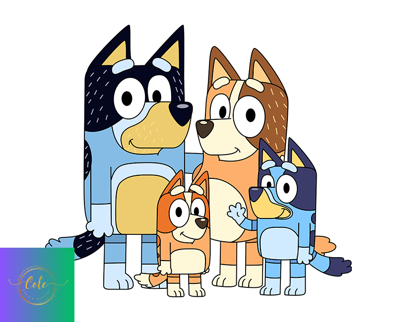 Bluey, Bluey Svg, Bluey Dog, Bluey Characters, Bluey Heeler, - Inspire ...