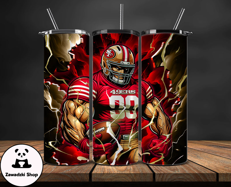 San Francisco 49ers Tumbler Wraps, Logo NFL Football Teams P - Inspire ...