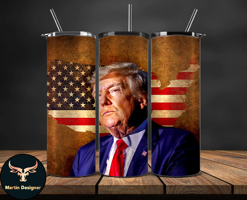 Donald Trump Tumbler Wraps,Trump Tumbler Wrap PNG Design by | Inspire ...