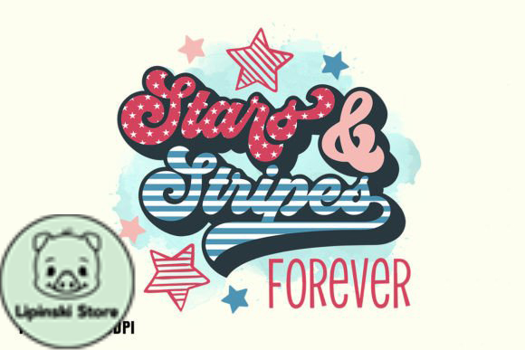 4th of July Stars & Stripes Forever PNG Design 43 - Inspire Uplift