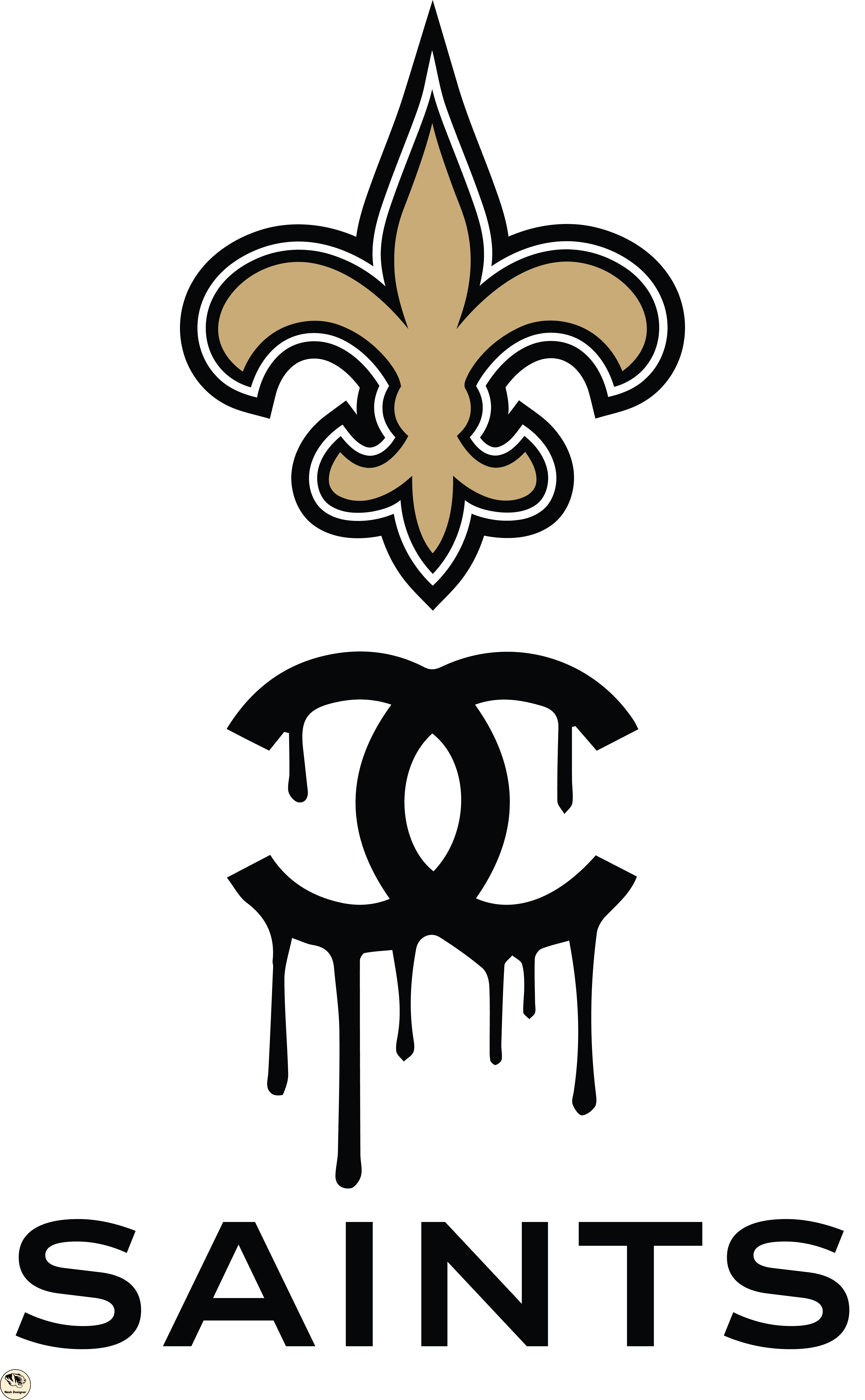 New Orleans Saint PNG, Chanel NFL PNG, Football Team PNG, N - Inspire ...