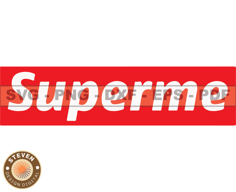 Superme Logo Svg, Fashion Brand Logo 102 | Inspire Uplift