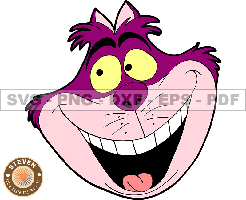 Cheshire Cat Svg, Cheshire Svg, Cartoon Customs SVG, EPS, PN | Inspire ...